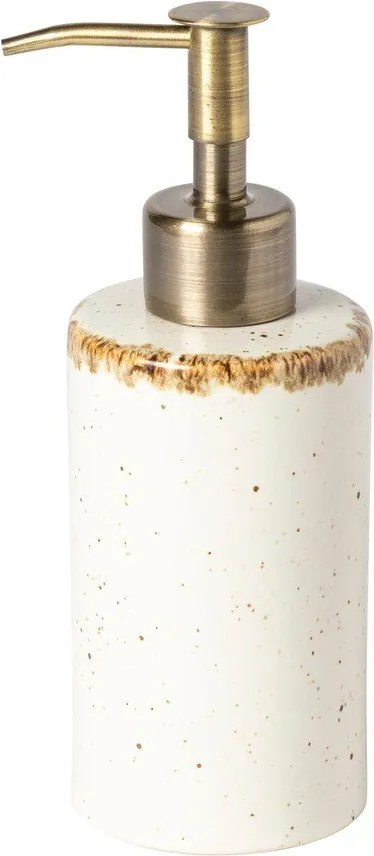 Krémový kameninový dávkovač mýdla Toscana Bath – Casafina