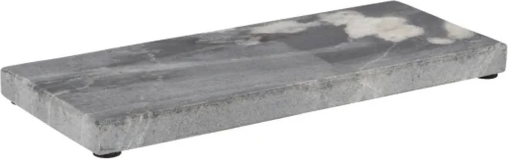 Šedý mramorový podnos Marble grey - 23*9,5*1cm