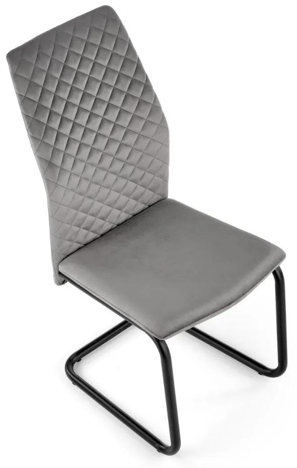 Jídelní židle Roel, šedá / černá
