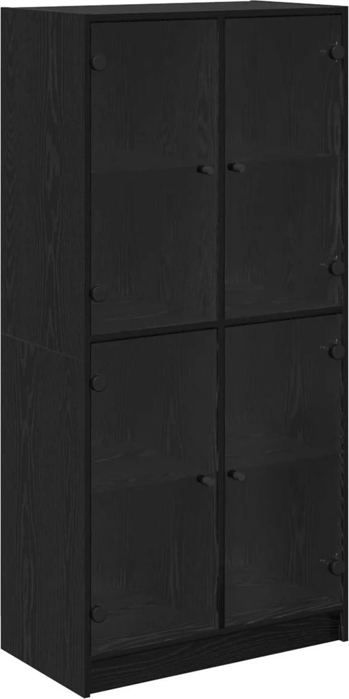 Vysoký bufet Černý dub 68 x 37 x 142 cm Kompozitní dřevo 3402631