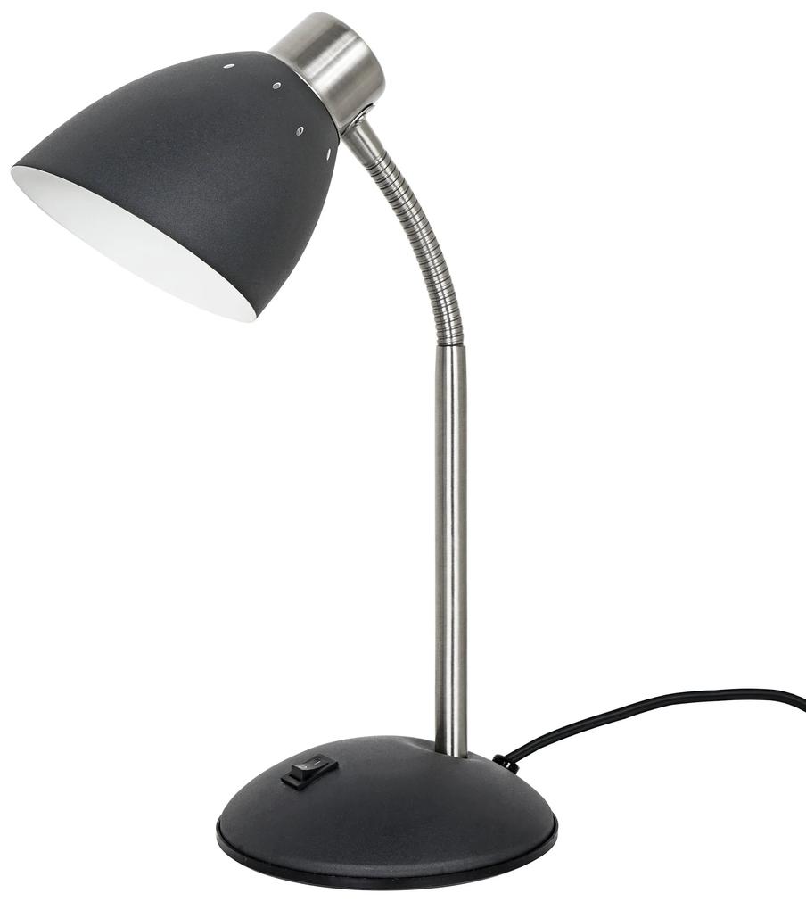 LEITMOTIV Stolní černá lampa Dorm 21 × 10 × 30 cm