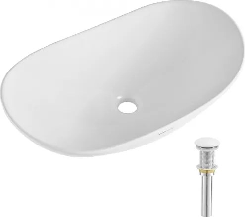 Moderní keramické umyvadlo 59,2 × 36,1 cm Koupelnová mísa na umyvadlo