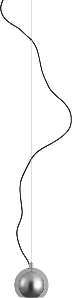 Designové závěsné svítidlo chromové pro 1-fázový kolejnicový systém - Slimline Sara
