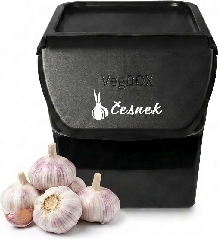 VILDE Úložný box na brambory a cibuli s větráním, VEGBOX šedý (14l - 5-8kg brambor)