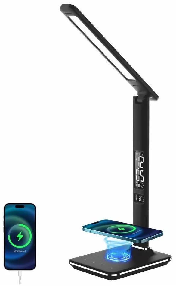 Brilagi Brilagi-LED Stmívatelná lampa s bezdrátovým nabíjením REGINA LED/8,5W/230V černá BG0504