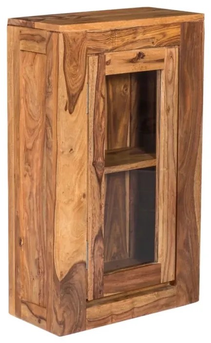 furniture-nabytek.cz - Masivní koupelnová skříňka Leostone z palisandru, hnědá, lakovaná – 42×25×70 cm