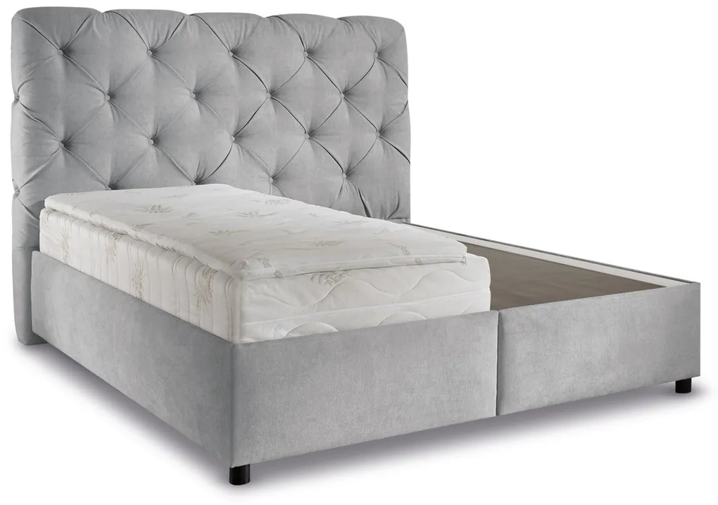 NEW DESIGN postele Boxspring postel PALLADIO bez úložného prostoru, 160×200 cm Velikost postele: 160 × 200 cm