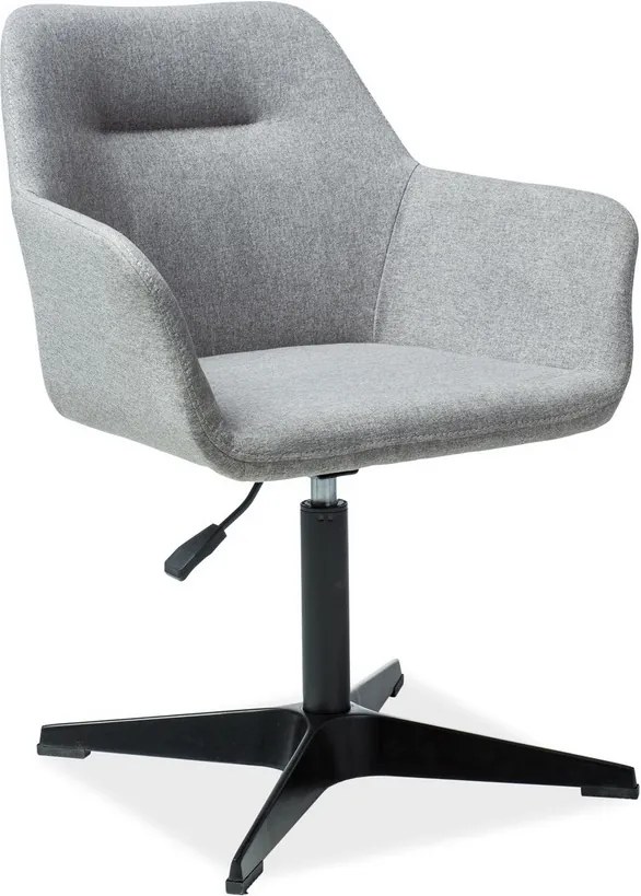 Casarredo Jídelní čalouněná židle KUBO šedá