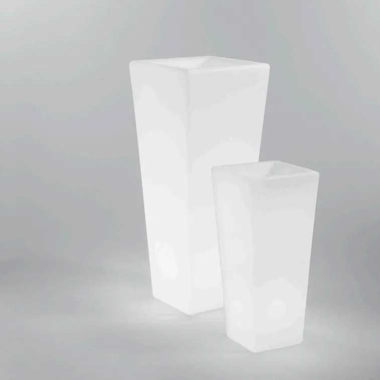 FAN I-GECO-VASO-Q-XL Dobíjecí LED váza dobíjecí GECO bílá 4W 240LM RGBW stmívatelné IP65 vč.dálk.ovladače 90 x 38 cm - FANEUROPE