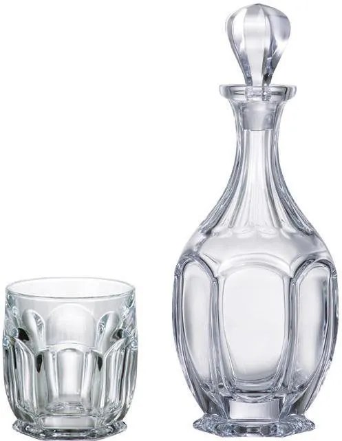 Karafa crystalite bohemia whisky set apollo (1 karafa + 6 sklenic)