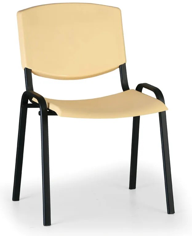 Konferenční židle Design - černé nohy, žlutá