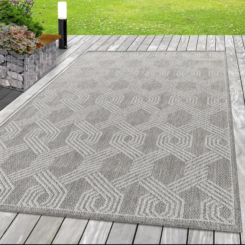Ayyildiz, Kusový koberec Aruba 4904 grey – na ven i na doma, 160x230, šedá, chodba / předsíň