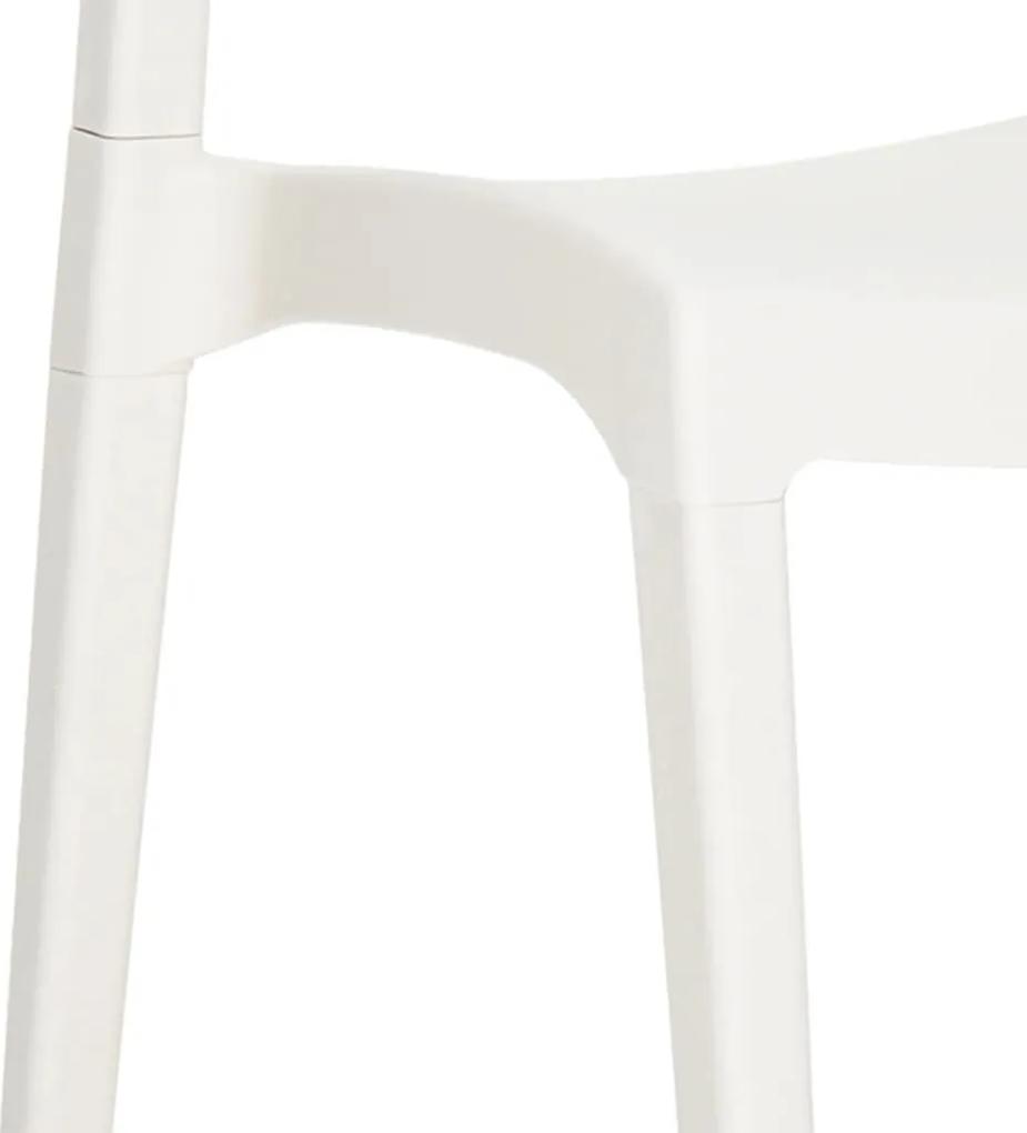 vidaXL Zahradní židle 2 ks polypropylen [317726] Barva: Bílá