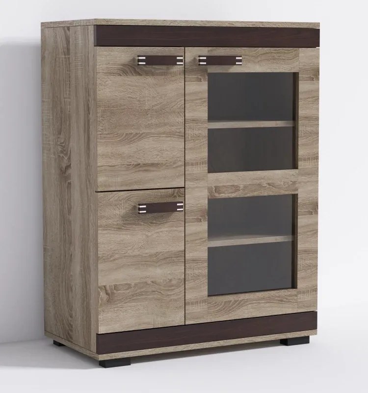 Obývací stěna Kombi P2, dub sonoma/wenge