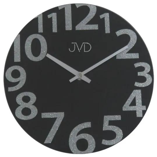 Skleněné designové nástěnné hodiny JVD HO138.1