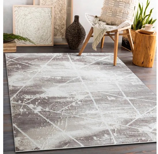 Dywany Łuszczów Kusový koberec Core 1818 Geometric ivory/white - 180x270 cm