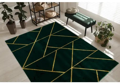 koberec EMERALD výhradní 1012 glamour, stylový geometrický, mramor la velikost 140x190 cm | krásné koberce cz