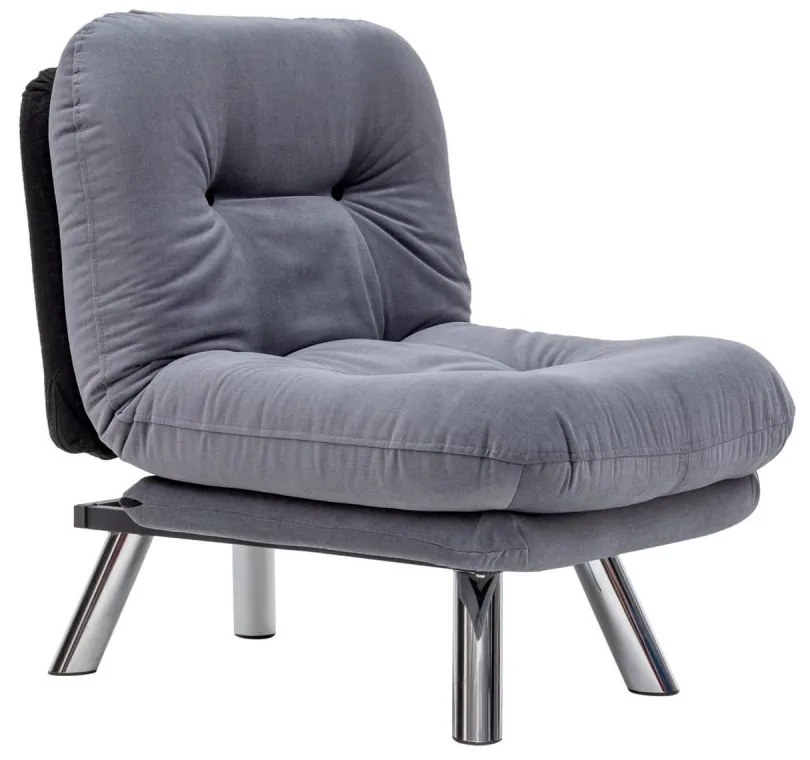 Rozkládací křeslo Misa Small Solo - Grey