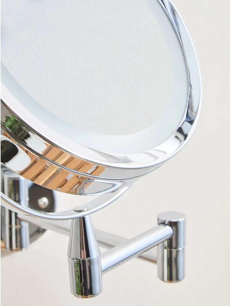 Kosmetické zrcadlo s osvětlením/zvětšovací (zvětšení 2x) 18x29 cm Cassini – Premier Housewares