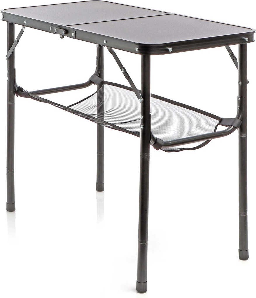 Kempingový stůl Toboli – 80 × 40 cm, 70 cm, černá (63538)