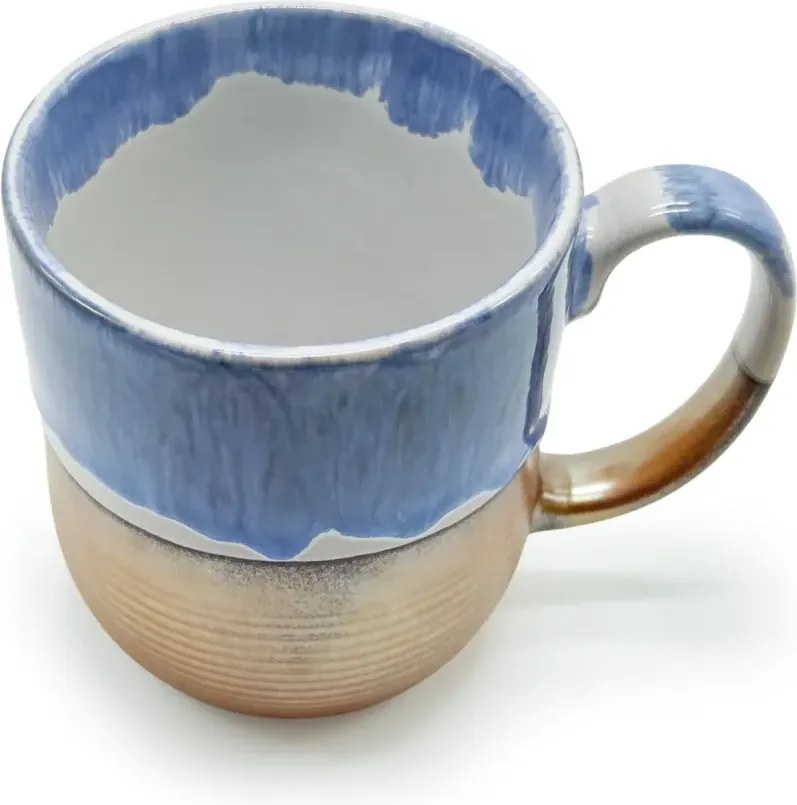 Kameninový hrnek Copper, 450 ml – industriální design, reaktivní glazura