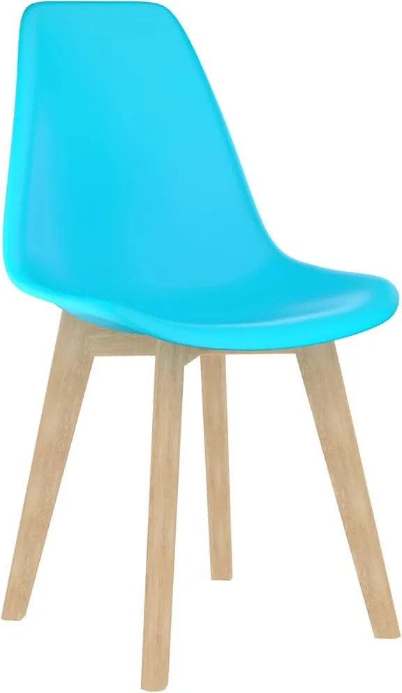 Otočné jídelní židle 2 ks modré plast 289125
