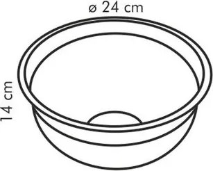 TESCOMA Mísa nerezová DELÍCIA ø 24 cm, 5,0 l