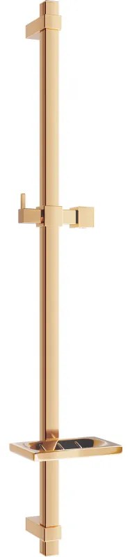 Mexen sprchová tyč DQ 80 cm s miskou na mýdlo, bez baterie, růžové-zlato, 79381-60