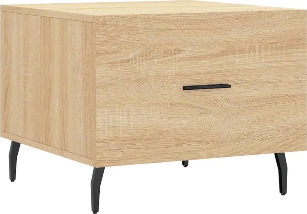 vidaXL Konferenční stolek 50 x 50 x 40 cm kompozitní dřevo [829434] Barva: dub sonoma