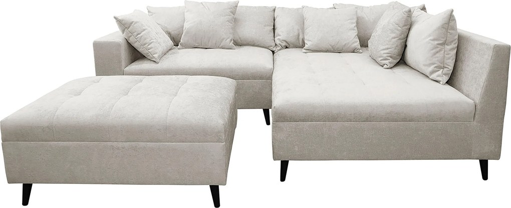 XXXLutz ROHOVÁ SEDAČKA, textil, světle šedá MID.YOU - Sedací soupravy - 001628000336
