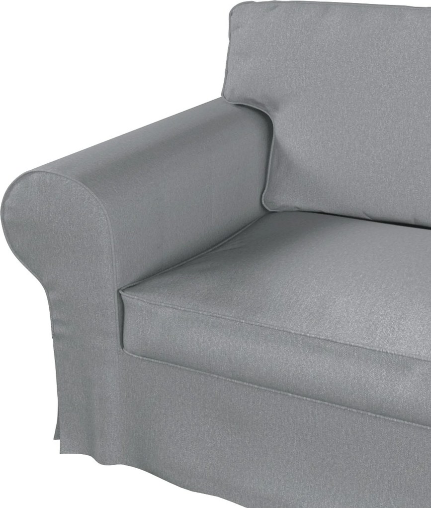 Potah na pohovku IKEA Ektorp 2-místná s lenoškou barva šedá látka pletený vzor