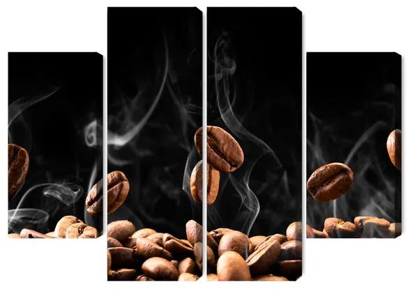 Vícedílný obraz Horká Kávová Zrna Nedostatek Nedostatek Přírodní plátno 120x90