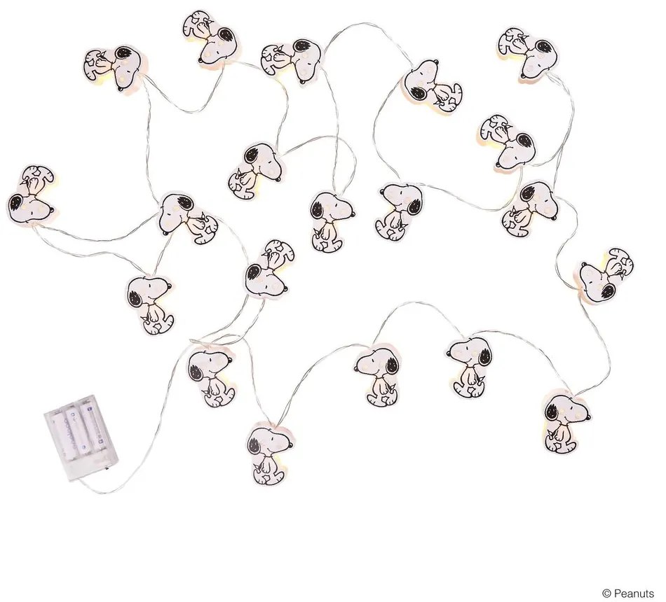 Butlers PEANUTS LED Papírový světelný řetěz 20 světel