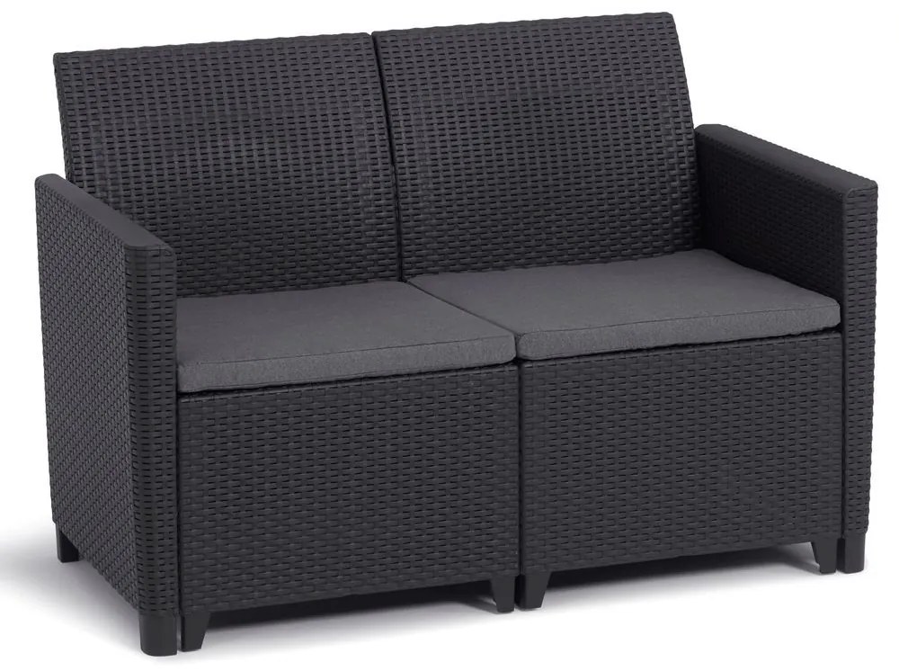 Allibert CLAIRE 2 SEATERS SOFA  - grafit