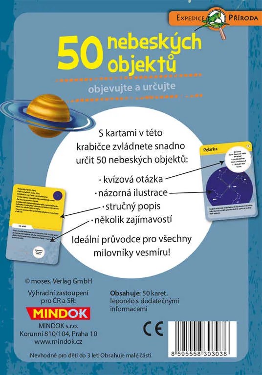 MINDOK HRA kvízová Expedice Příroda: 50 nebeských objektů naučná mn303