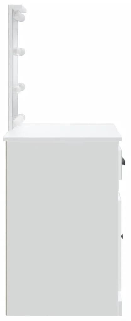 Toaletní stolek s LED osvětlením bílý 90 x 42 x 132,5 cm - Default Title