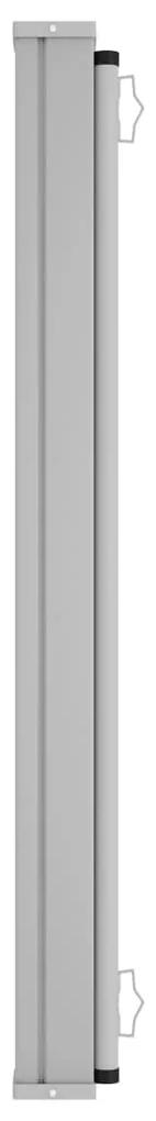 Zatahovací boční markýza / zástěna 600 x 160 cm hnědá,  313380