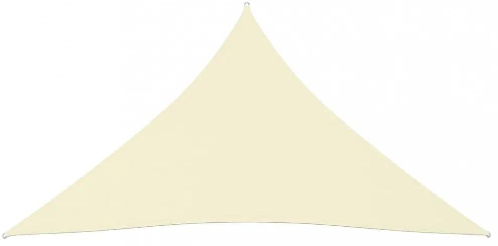 Stínící plachta trojúhelníková 3 x 4 x 4 m oxfordská látka Dekorhome Šedohnědá taupe