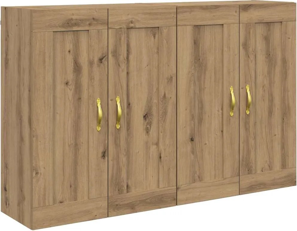 Nástěnná skříň 2 ks Artisanový dub 69,5 x 34 x 90 cm 3402690