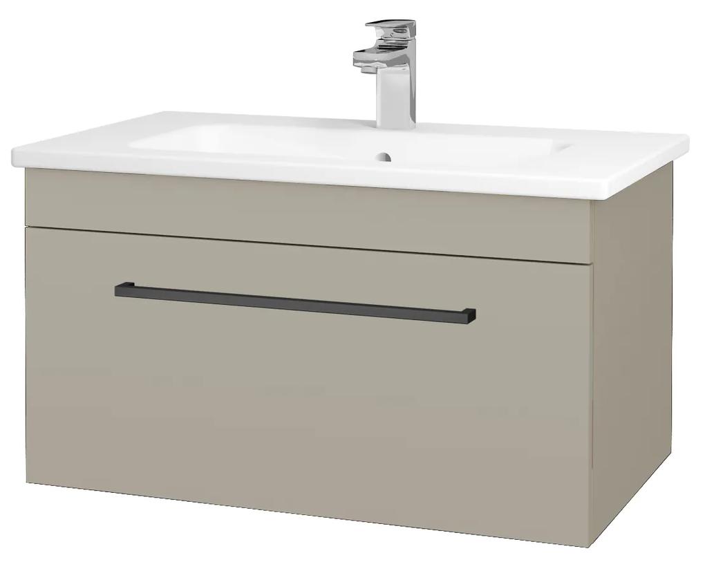Dřevojas Koupelnová skříň ASTON SZZ 80 Varianta: N01 Bílá lesk / Úchytka T02 / D05 Oregon