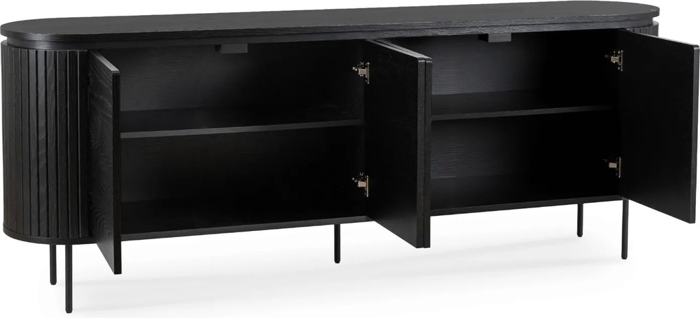 Komoda Beck 200 cm černá