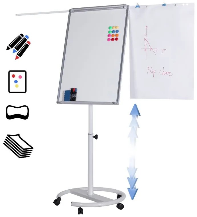 Jago 80320 Jago Flipchart tabule  kulatou základnou - 60 x 90 cm