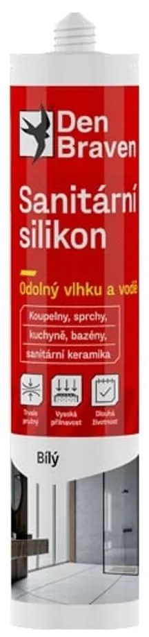 Den Braven - Sanitární silikon 280 ml kartuše bílá 30212RL