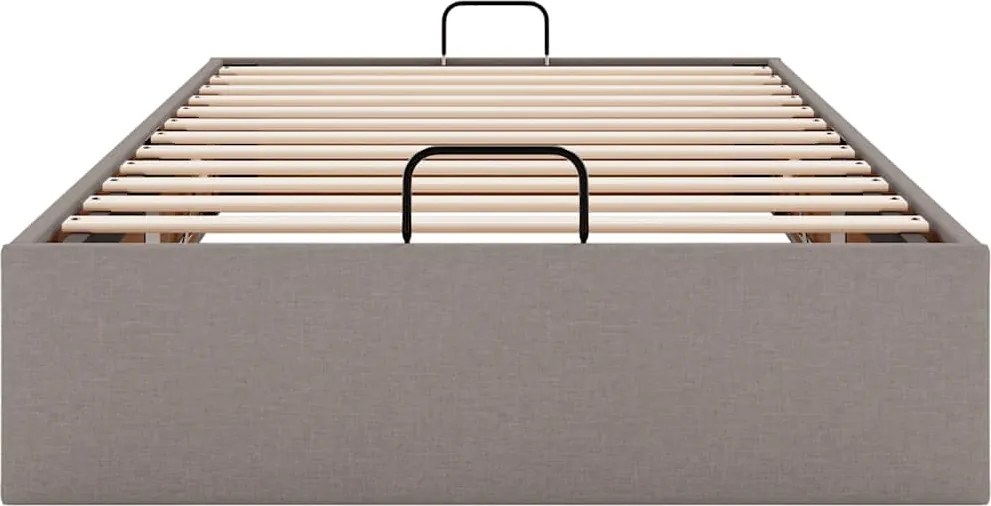 Osmanský rám postele bez matrací taupe 100x200 cm textil 3310858