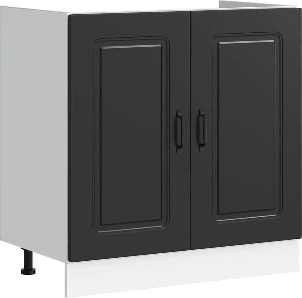 Kuchyňská skříň Kalmar Černá 80 x 46 x 81,5 cm Kompozitní dřevo 3315002