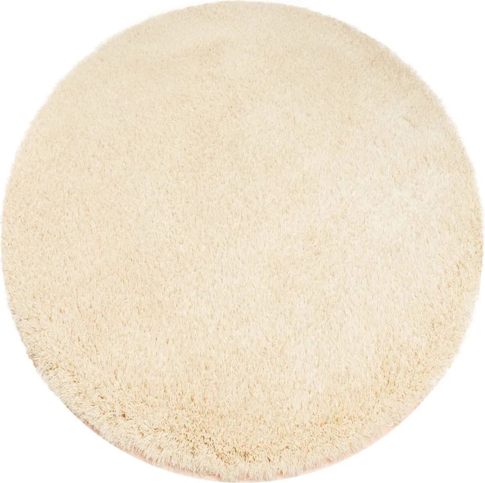 Béžový kulatý koberec Alpaca Rozměr: 80 cm
