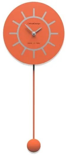 Designové hodiny 11-007 CalleaDesign 60cm (více barev) Barva oranžová-63 - RAL2004