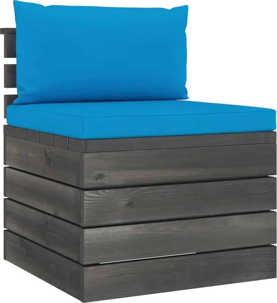 vidaXL 2dílná zahradní sedací souprava z palet + podušky borové dřevo [3061663] Barva polštáře: Béžová
