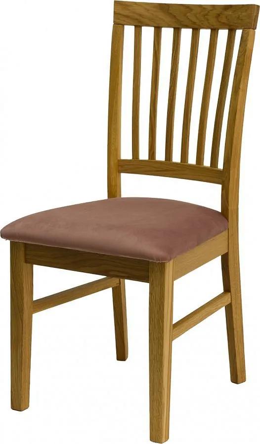 Bradop Dřevěná jídelní židle BESI Z02, dubová | Látka: 130 - Monolith-130