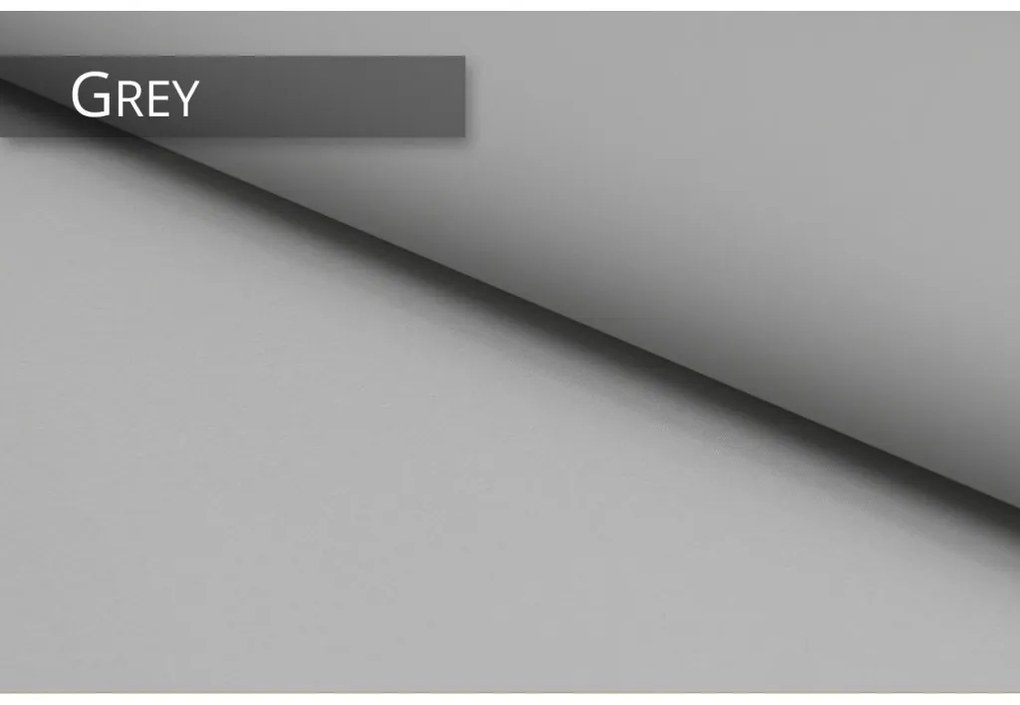 Dekodum Zatemňovací roleta v bílé kazetě, barva látky Grey Šířka (cm): 145, Výška (cm): Balkonová (do 200 cm), Strana mechanismu: Levá
